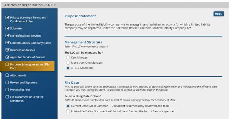 How to Fill Out The California LLC Articles of Organization - StartUp 101