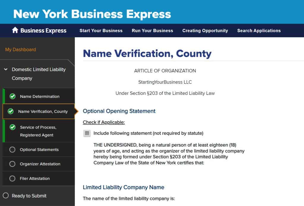 How To Fill Out The New York LLC Articles of Organization - StartUp 101