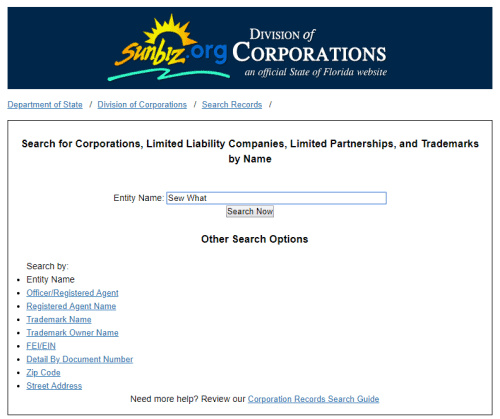 How To Do A Florida Business Name Search - StartUp 101