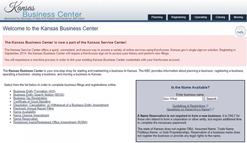How To Do A Kansas Business Name Search - StartUp 101