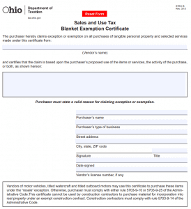 How To Get An Ohio Sales Tax Exemption Certificate [2023 Guide ...