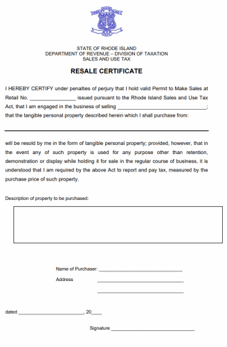 How To Get A Rhode Island Resale Certificate [2023 Guide] - StartUp 101